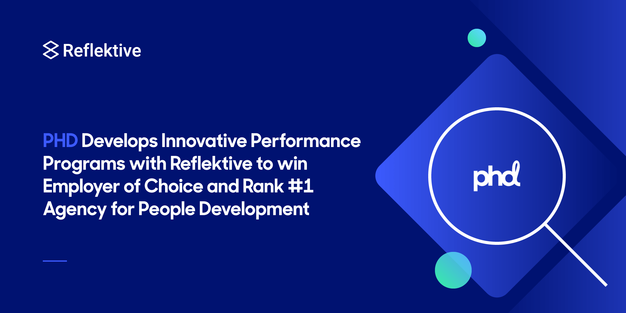 PHD Launches Programs with Reflektive and Ranks #1 Agency for People ...